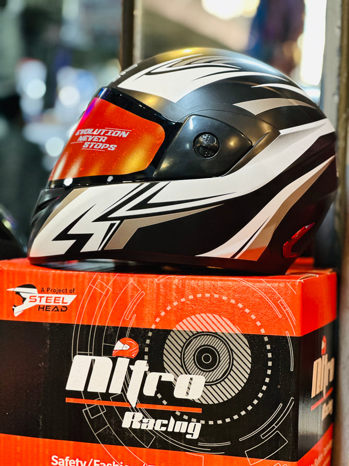 Nitro Helmet (Graphic ) unbreakable helmet – Royal Autos Fsd